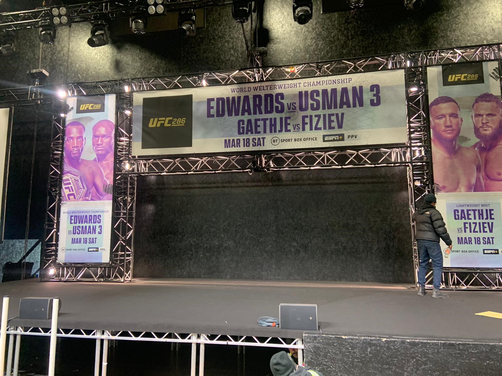 Edwards vs Usman Stage - KOMS Event & Exhibition Flooring